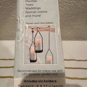 Accents | Black Iron Tea Light Hanger Set | Poshmark